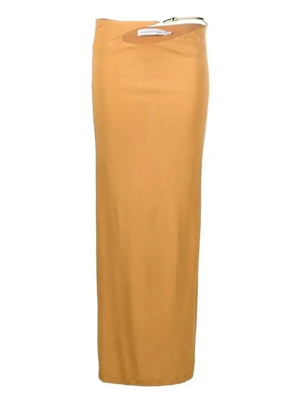 Christopher Esber Column Maxi Skirt With Buckle-strap Fastening - Neutrals