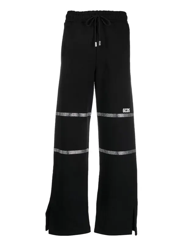 Gcds Rhinestone-embellished Trousers - Black