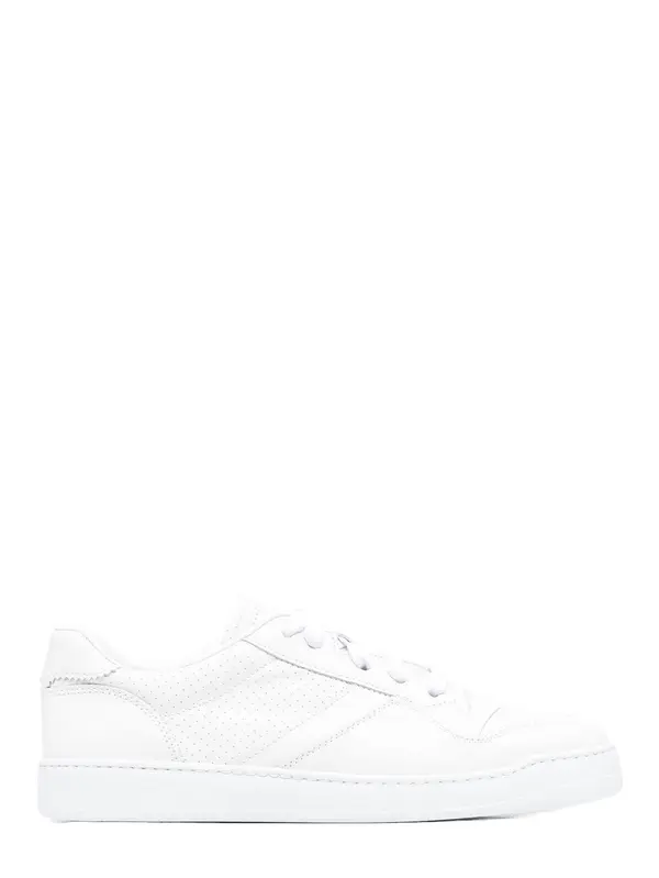 DOUCAL'S Calf-leather Low-top Sneakers - White