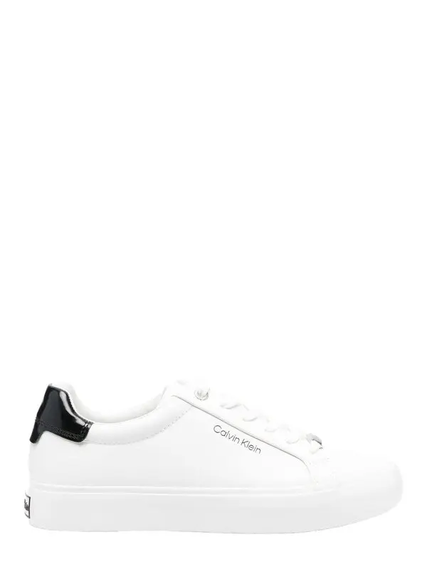 Calvin Klein Low-top Leather Sneakers - White