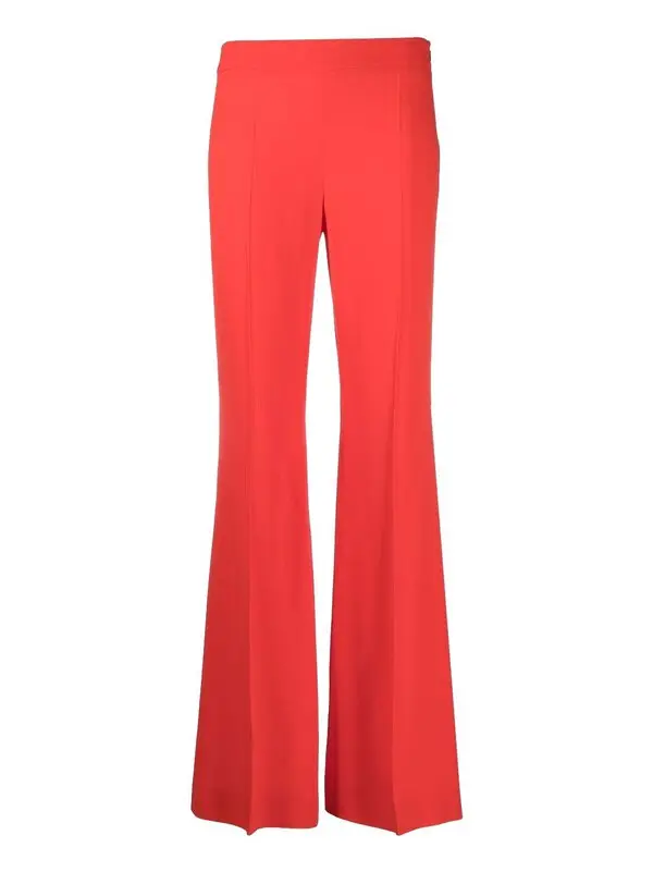 Moschino Pressed-crease Flare Trousers - Red