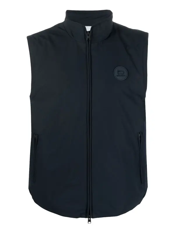 Woolrich Zip-up Padded Vest - Blue