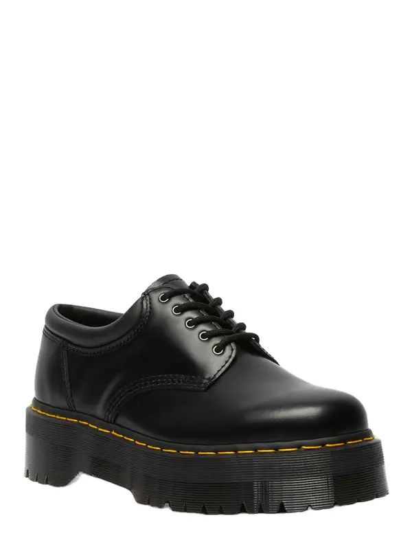 Dr. Martens 8053 Leather Platform Shoes - Black