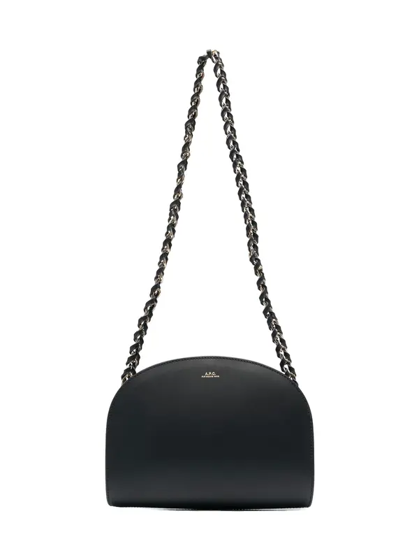 A.p.c. Demi Lune Shoulder Bag - Black