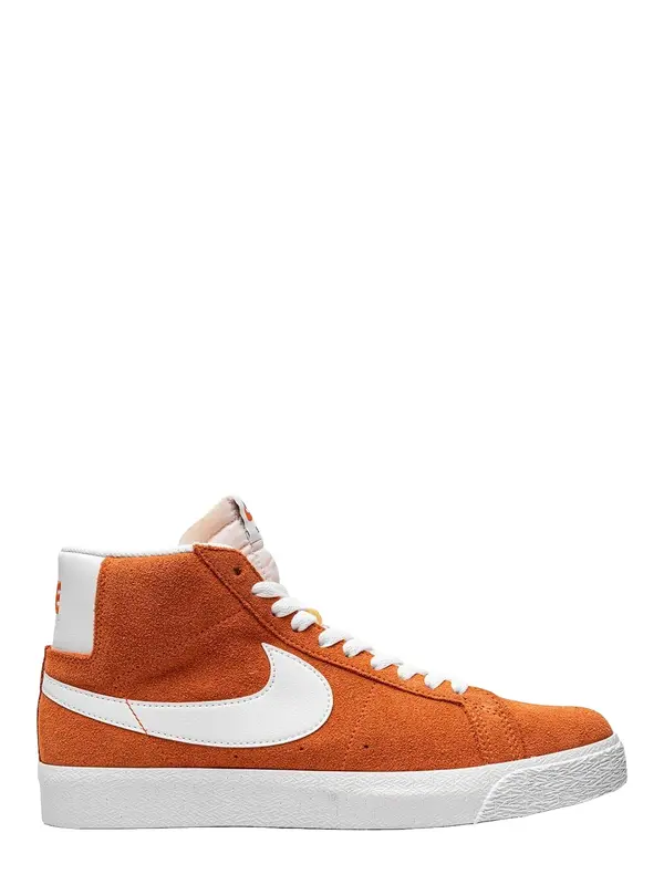 Nike Sb Zoom Blazer Mid High-top Sneakers - Orange