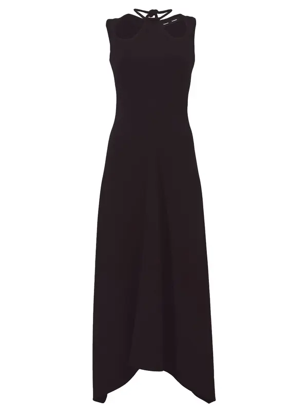 Proenza Schouler Matte Crepe Dress - Black
