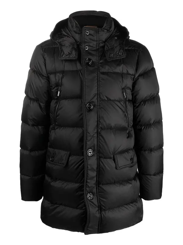 MOORER Padded Coat - Black