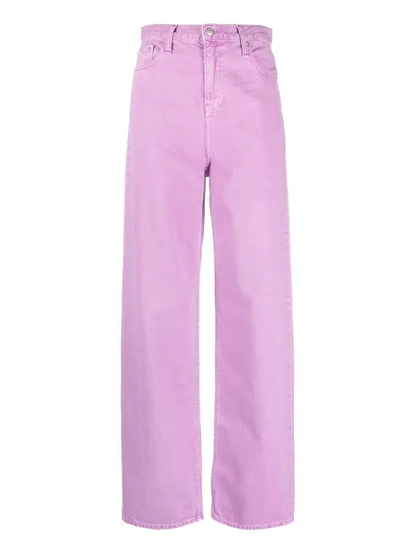 Calvin Klein High-waisted Wide-leg Jeans - Purple