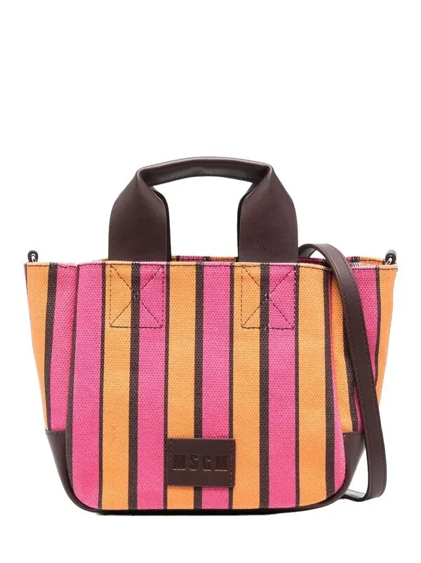 MSGM Logo-patch Tote Bag - Pink