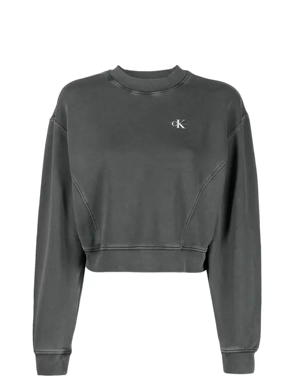 Calvin Klein Logo-print Sweatshirt - Grey