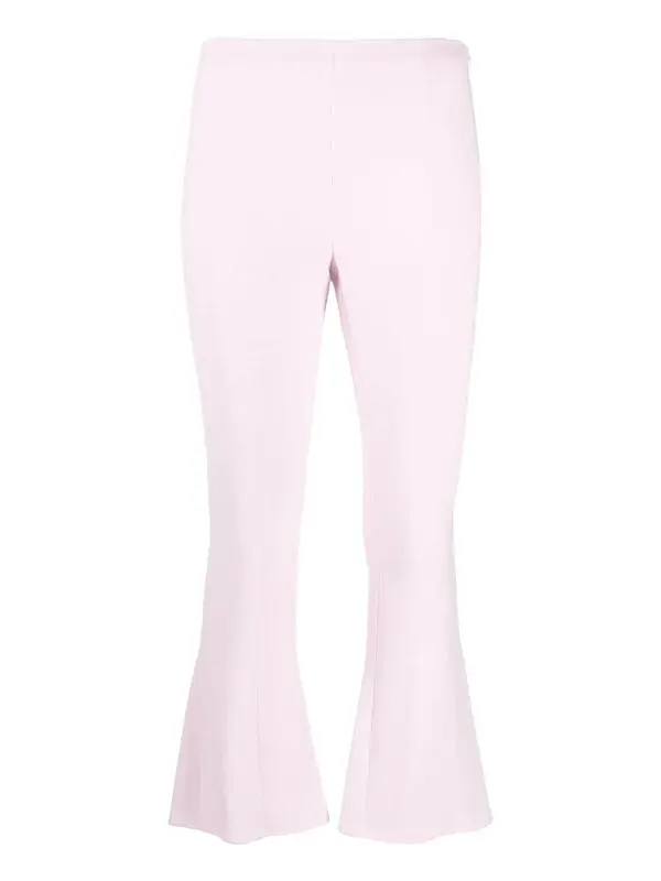 Blumarine Cropped Flared Trousers - Pink