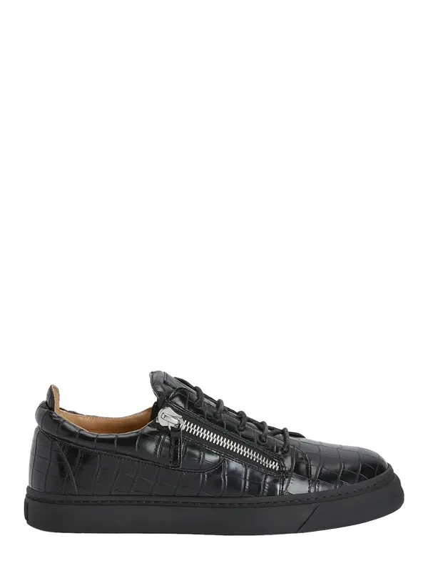 GIUSEPPE ZANOTTI Frankie Double-zip Low-top Sneakers - Black