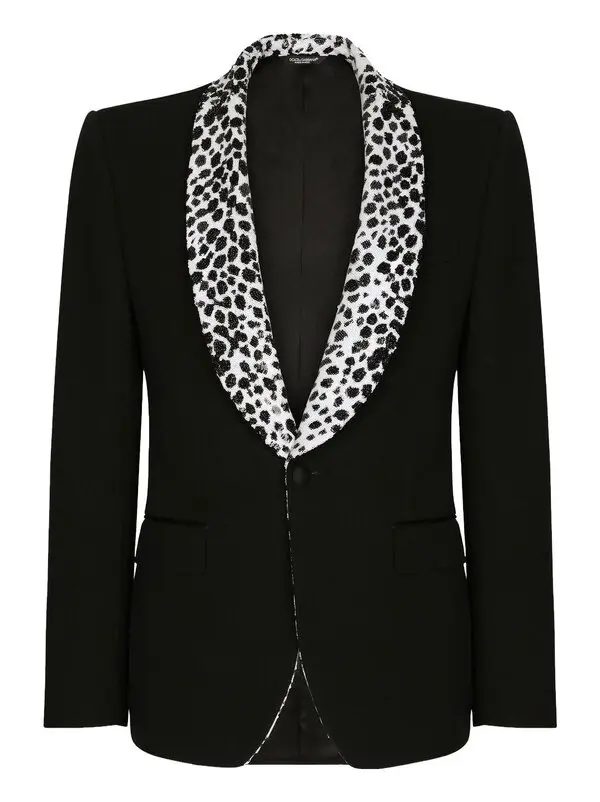Dolce & Gabbana Sicilia-fit Single-breasted Tuxedo Blazer - Black
