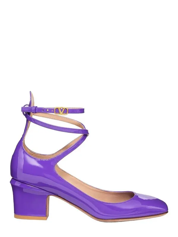 Valentino Garavani Tan-go 70mm Patent Leather Pumps - Purple