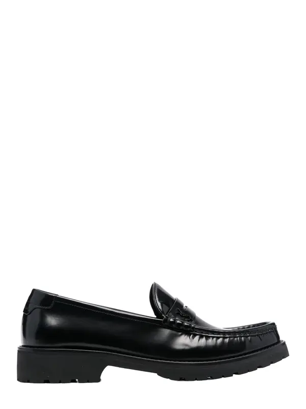 Saint Laurent Le Loafer Flat Shoes - Black
