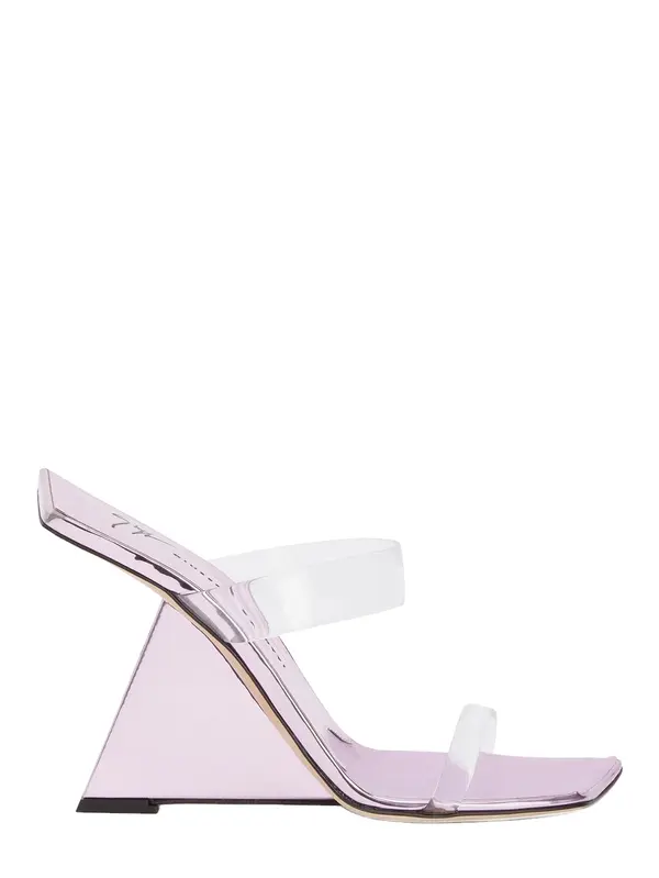 GIUSEPPE ZANOTTI 105mm Florance Plexi Sandals - Pink