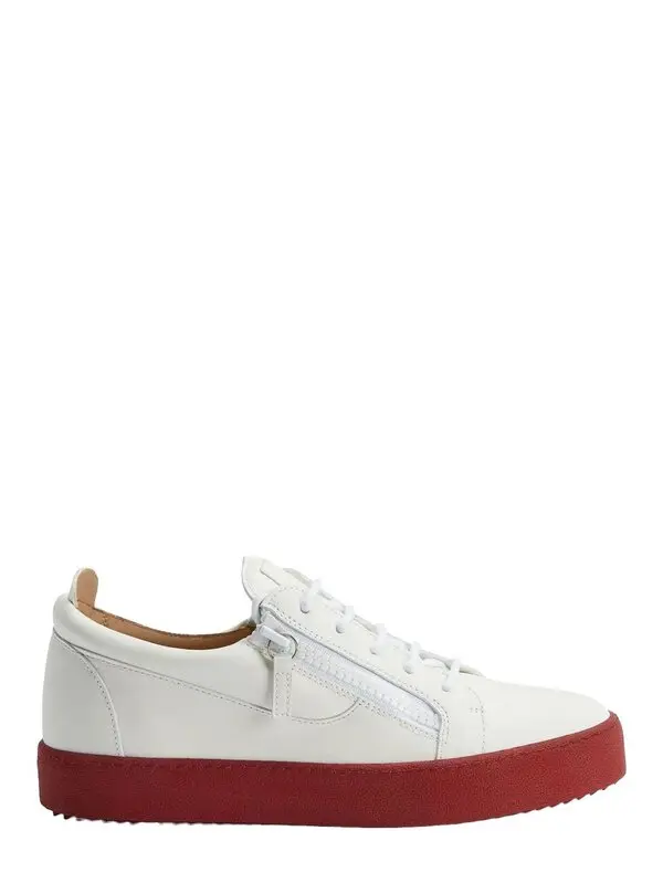 GIUSEPPE ZANOTTI Frankie Leather Low-top Sneakers - White