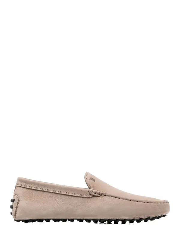 TOD'S Logo-plaque Loafers - Neutrals
