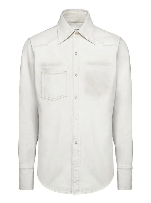 MAISON MARGIELA Selvedge Denim Shirt - Neutrals