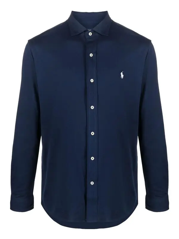 Polo Ralph Lauren Embroidered Polo-pony Shirt - Blue