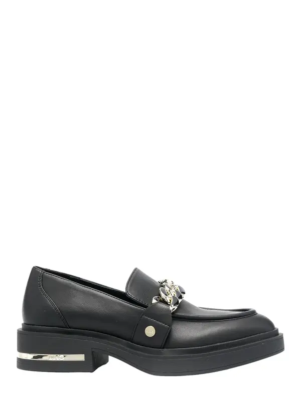 Liu Jo Gabrielle Chain-link Loafers - Black