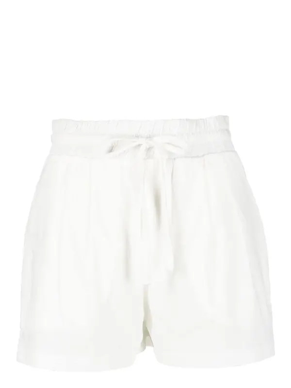 THOM KROM Drawstring Waistband Shorts - White