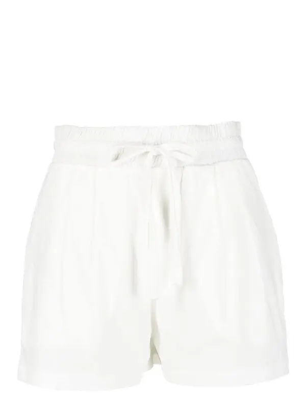 THOM KROM Drawstring Waistband Shorts - White