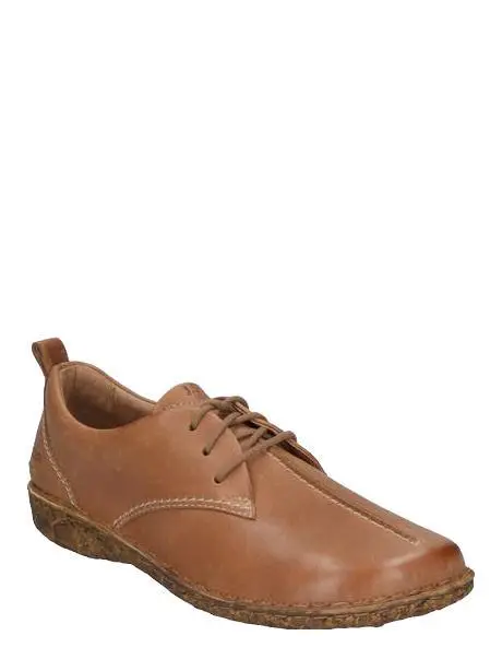 Josef Seibel Rosalie 50 Leather Sneakers - Cognac