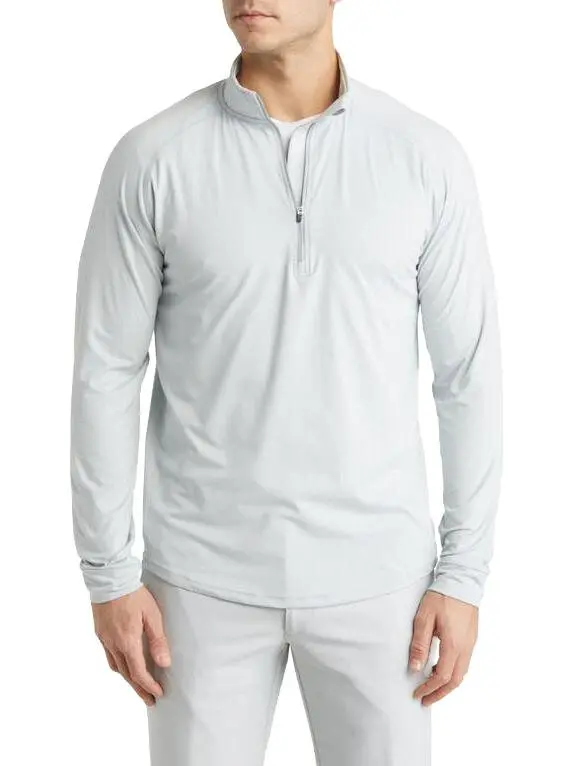 SWANNIES Hayes Half Zip Pullover - Cloud Heather