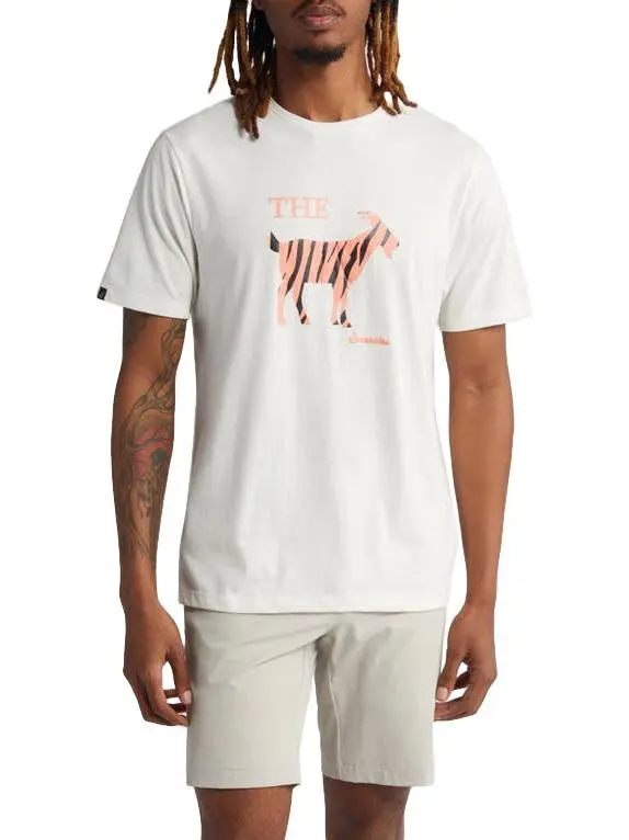 SWANNIES Tiger Goat Graphic Tee - Vintage-white
