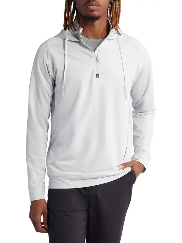 SWANNIES Vandyke Half Zip Hoodie - Glacier
