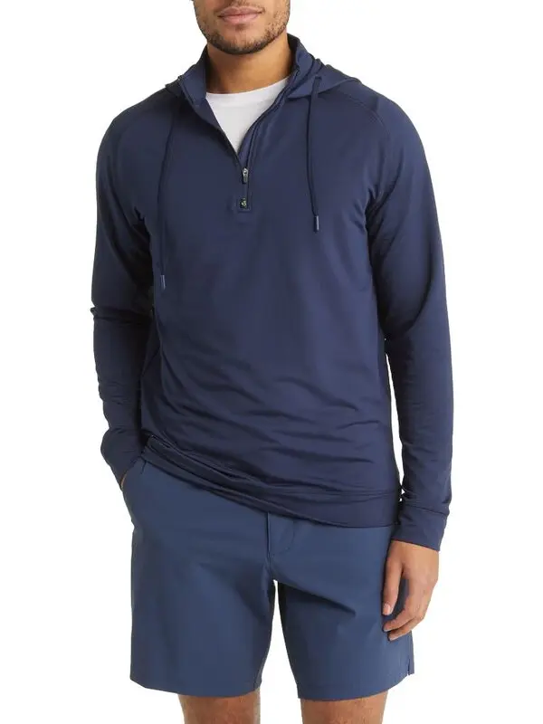 SWANNIES Vandyke Half Zip Hoodie - Navy