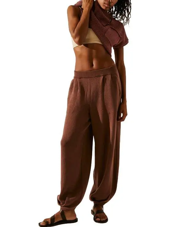 Free People Freya Sweater And Pants Set - Withered Rose