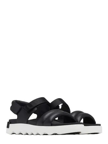 Sorel Viibe Slingback Sandal - Black/ Sea Salt
