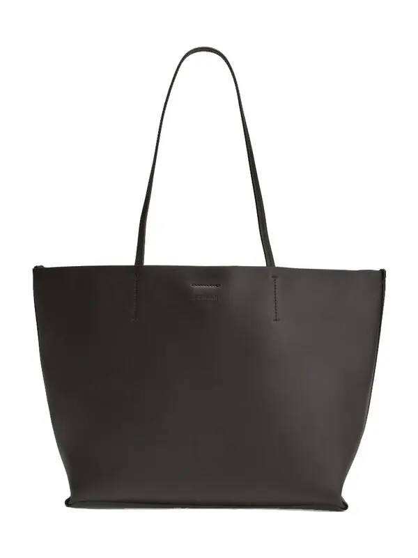 Everlane Luxe Medium Italian Leather Tote - Black