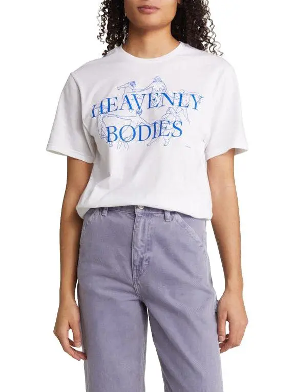 ONE DNA Gender Inclusive Heavenly Bodies Graphic Tee - White