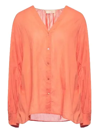 Momoni Solid Color Shirt - Orange