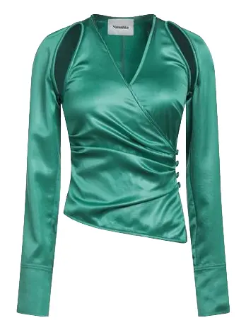 Nanushka Wrap Top - Green