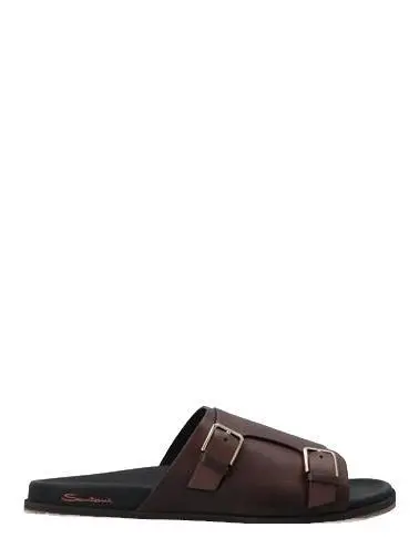 Santoni Leather Sandals - Brown