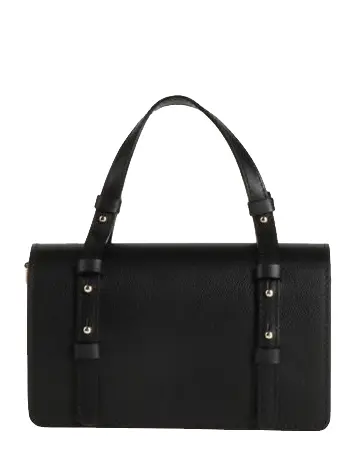 AB ASIA BELLUCCI Leather Handbag - Black