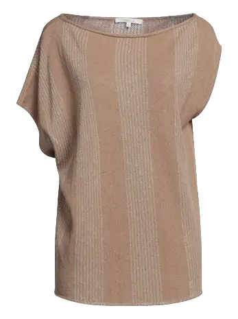 TORTONA 21 Striped Knit Top - Beige