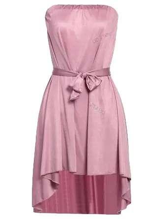 ODI ET AMO Mini Flared Viscose Dress - Pink