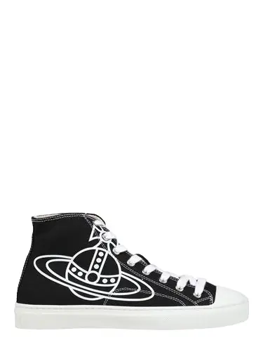 VIVIENNE WESTWOOD Plimsoll High Top Sneakers - Black