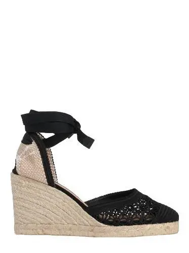 CastaÑer Espadrilles With Ankle Ties - Black