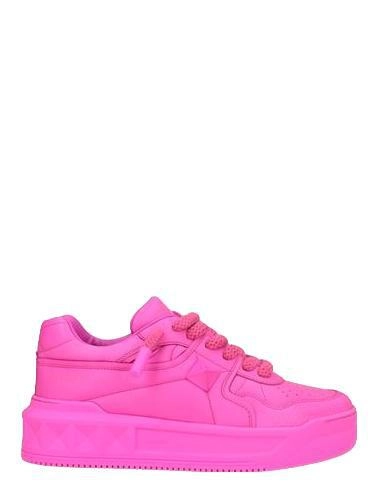 Valentino Garavani Leather Low-top Sneakers - Fuchsia