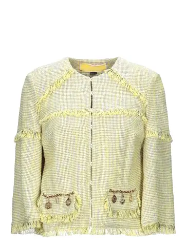 Elisabetta Franchi Tweed Jacket - Yellow