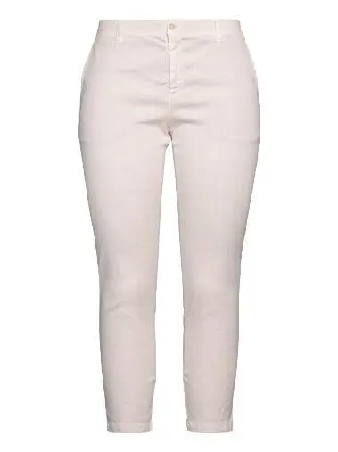 120% Lino Tapered Leg Stretch Chinos - Pink
