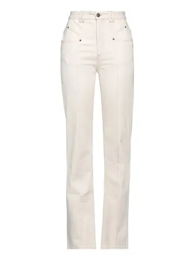 Isabel Marant Cotton Gabardine Straight-leg Pants - Beige