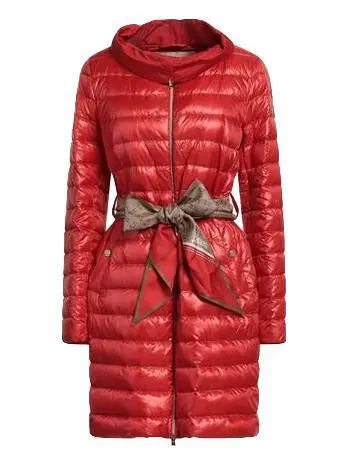 Herno Puffer Jacket In Polyamide, Polyester, And Silk - Red