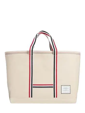 Thom Browne Cotton Canvas Shopper Bag - Off White